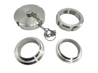 China Female Connection Sanitary Stainless Steel Pipe End Cap Chain Blind Nut with Chain for sale