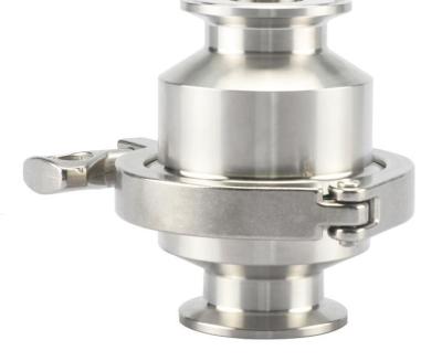 China Ra0.8 Surface Custom Sanitary Stainless Steel 304 316L Tri Clamp Non Return Check Valve for Water Media for sale
