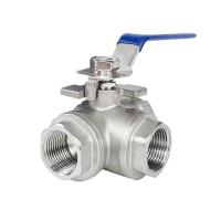 China Cylindrical Head Code WZ SS201 304 316 3 Way Valve with Threaded End NPT BSP BSPT Silver for sale