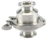 China Ra0.8 Surface Custom Sanitary Stainless Steel 304 316L Tri Clamp Non Return Check Valve for Water Media for sale