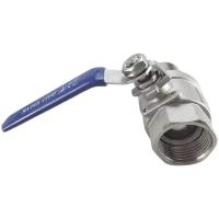 China Stainless Steel 304 316 2PC Ball Valve NPT/BSP Thread 1/4''-4.0'' Connection Vinyl Handle Cover for sale