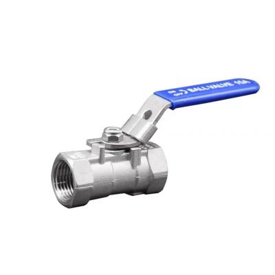 China WZSS201 304 316 1 PC Stainless Steel Manual Ball Valve with Lock NPT BSP BSPT 1/4''-4.0 for sale