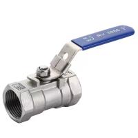 China WZSS201 304 316 1 PC Stainless Steel Manual Ball Valve with Lock NPT BSP BSPT 1/4''-4.0 for sale