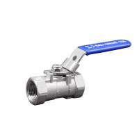 China WZSS201 304 316 1 PC Stainless Steel Manual Ball Valve with Lock NPT BSP BSPT 1/4''-4.0 for sale