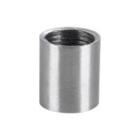 China Silver Stainless Steel Pipe Fittings Full Thread Coupling for General in SS201/304/316 for sale