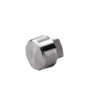 China Silver Coated WZ Stainless Steel 304 316 316L High Pressure Forged Square Plug NPT BSPT for sale