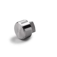China Silver Coated WZ Stainless Steel 304 316 316L High Pressure Forged Square Plug NPT BSPT for sale