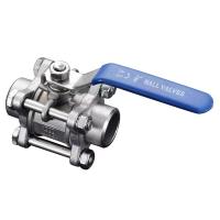 China Silver Stainless Steel 201 304 316 Butt Weld Ball Valve with Manual Handle Control NPT BSP BSPT for sale