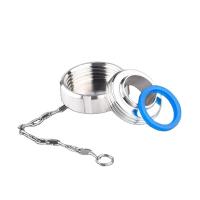 China Stainless Steel 304 316 SMS Union Blind Set Weld Male Weld Liner Slotted Nut and Gasket for sale