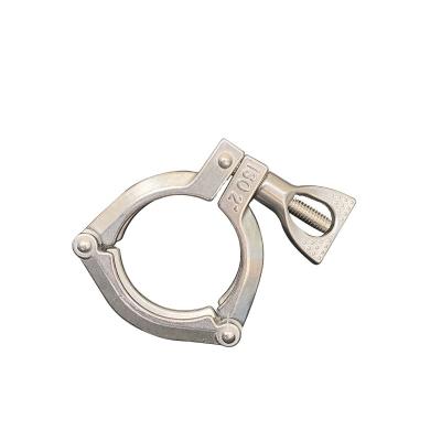 China WENZHE Ss304 316L Stainless Steel 3Pc Pipe Quick Tri Clamp Three Piece Clamp Ferrul Clamp for sale