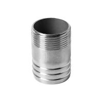 China SS201 304 316 NPT BSP DIN Casting Hose Male Threaded Nipple Screw Thread Pipe Fittings for sale