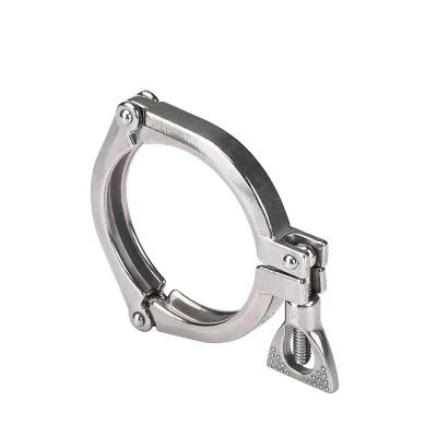 China Customized Support Three Pieces Clamp Ferrule Stainless Steel 304 316 316L DIN SMS 3A for sale