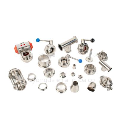 China Food Grade Dairy Pipe Fitting Sanitary Stainless Steel with ISO 9001 Certification for sale