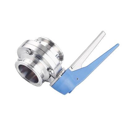 China Sanitary SS304/316L Manual Tri-Clamp Butterfly Valves with Trigger Handle A Must-Have for sale