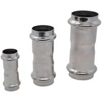 China Chinese Stainless Steel Press Fittings V-type Slip Coupling with Cylindrical Head Code for sale