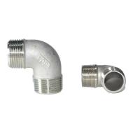 China WZ SS 201 304 316 NPT/BSPT/BSPP 90 Degree Elbow Tube Fitting with Male/Female Thread for sale
