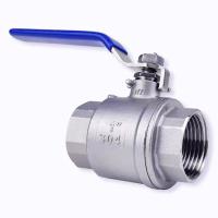 China Threaded Connection Silver Stainless Steel 201 304 316 Female Ball Valve NPT BSP BSPT for sale