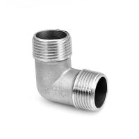 China WZ SS 201 304 316 NPT/BSPT/BSPP 90 Degree Elbow Tube Fitting with Male/Female Thread for sale