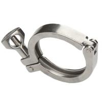 China CE Certified Sanitary Stainless Steel Pipe Clamps with Max Pressure of 10bar 145PSI for sale