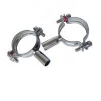 China CE Certified Sanitary Stainless Steel Pipe Clamps with Max Pressure of 10bar 145PSI for sale