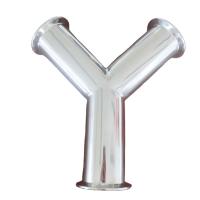 China DIN Standard Sanitary Stainless Steel304 316 Pipe Fitting Tri Clamp Wyes Tee Y Type Tee for sale
