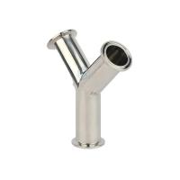 China DIN Standard Sanitary Stainless Steel304 316 Pipe Fitting Tri Clamp Wyes Tee Y Type Tee for sale