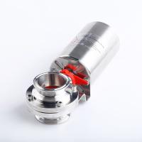 China Food Grade Sanitary Pneumatic Butterfly Valve with 304 316L Stainless Steel and Clamp for sale