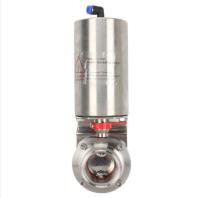 China Food Industry Butterfly Valve with Stainless Steel Structure and ISO9001 Certification for sale