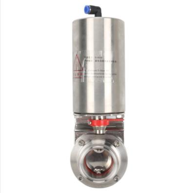 China Food Industry Butterfly Valve with Stainless Steel Structure and ISO9001 Certification for sale