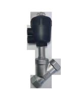 China Stainless Steel 304 Y Type Angle Seat Pneumatic Valve for Sanitary Air Control System for sale