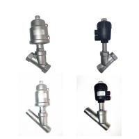 China Stainless Steel 304 Y Type Angle Seat Pneumatic Valve for Sanitary Air Control System for sale