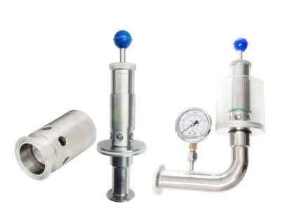 China SS 304 316L Pressure Safety Control Relief Release Valve with Clamp End Connection for sale