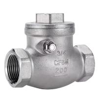 China WZ SS 304 316 CF8 CF8M Cylindrical Non-Return Swing Check Valve 200WOG 1/2
