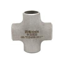 China Stainless Steel SCH40S Butt Weld Pipe Fitting 4 Way Cross Connector 1