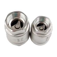China 1/4''-4.0'' Female Threaded Vertical Check Valve H12 with Stainless Steel 201 Material for sale