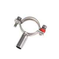China Round Head Code SS201304 Stainless Steel Tube Hanger Clamp 45mm Length with Polishing for sale