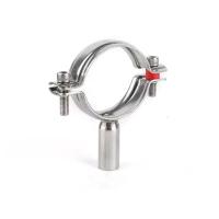 China Round Head Code SS201304 Stainless Steel Tube Hanger Clamp 45mm Length with Polishing for sale