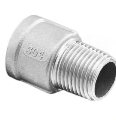 China Stainless Steel 201/304 Socket Male and Female Thread Pipe Fitting with Straight Design for sale