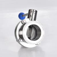 China Sanitary SS304/316L Electric Wafer Type Butterfly Valve for Normal Temperature Media for sale
