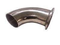 China Casting Sanitary Stainless Steel 304 316L Tri-Clamp Quick Install and Weld Elbow 90 Degree Pipe Fitting for sale
