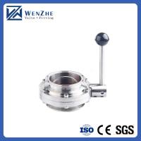 China Structure BUTTERFLY DN15-200 Sanitary Stainless Steel 304 /316L Manual Tri Clamp Valve for sale
