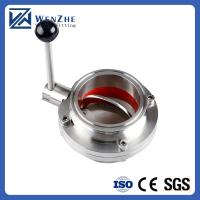China Structure BUTTERFLY DN15-200 Sanitary Stainless Steel 304 /316L Manual Tri Clamp Valve for sale