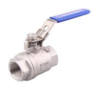 China Stainless Steel 304 3-Way Ball Valve T Mounting Pad Female Type with Vinyl Locking Handle for sale