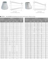 China Stainless Steel 304 316 316L ASME B16.9 304 SCH 40S Concentric/Eccentric Reducer Welded Pipe for sale