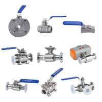 China Customized Support OEM Sanitary Stainless Steel 304/316L Tri Clamp 3PC Ball Valve with Pneumatic Actuator for sale
