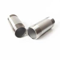 China DN6*50-300mm Stainless Steel 201 304 Threaded Long Barrel Nipple for BSP Pipe Fittings for sale