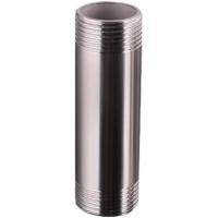 China DN6*50-300mm Stainless Steel 201 304 Threaded Long Barrel Nipple for BSP Pipe Fittings for sale