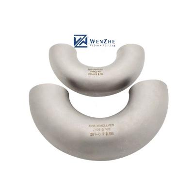 China Welded 180 Degree Elbow in 304 316 316L Stainless Steel for Equal Pipe Sizes 1/4''-4.0 for sale