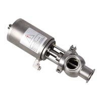 China WZ Sanitary Stainless Steel 3 Way Pneumatic Stop Reversing Valve for Your Requirements for sale