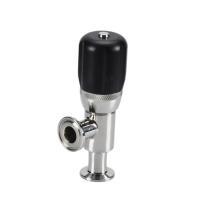 China General Sanitary Clamp Relief Valve with Cylindrical Head Code in SS304 316 316L for sale